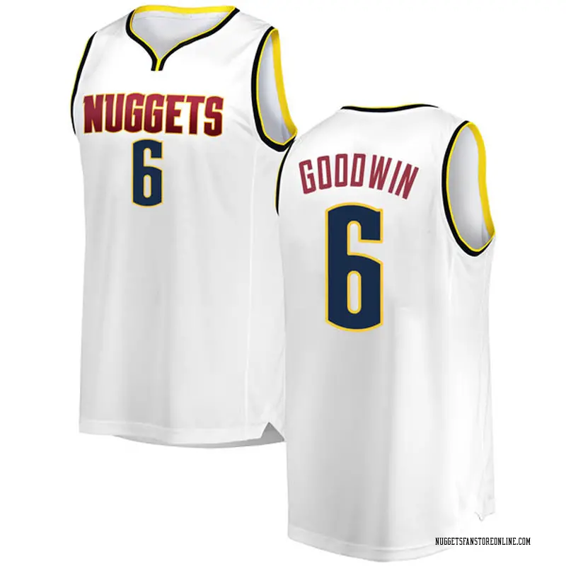 Fanatics Branded Denver Nuggets White Brandon Goodwin 2018/19 Fast ... Fanatics Branded Denver Nuggets White Brandon Goodwin 2018/19 Fast ...